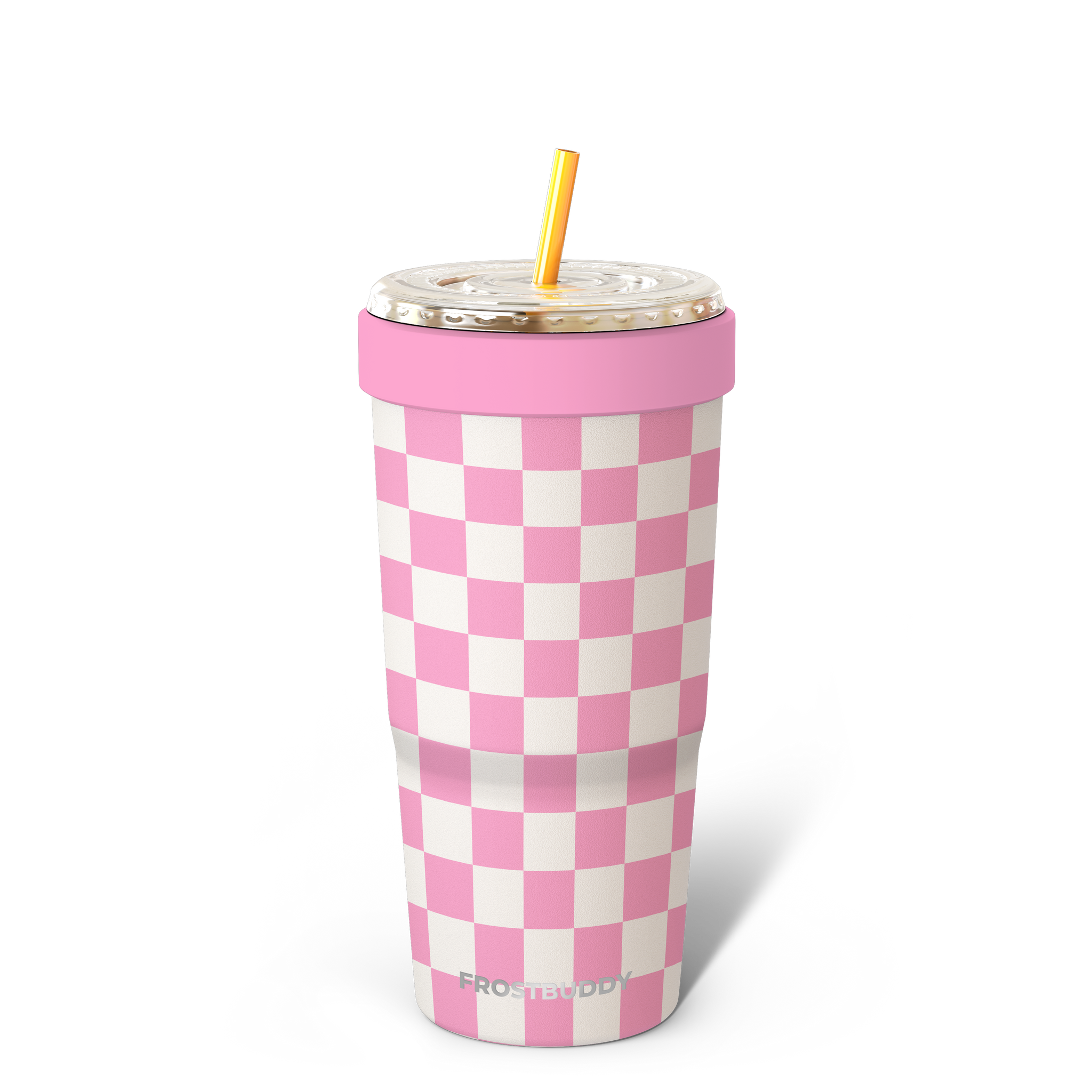 To-Go Buddy | Pink Checkered