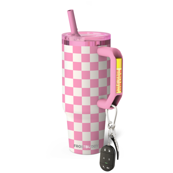 Thicc Buddy 40 | Pink Checkered